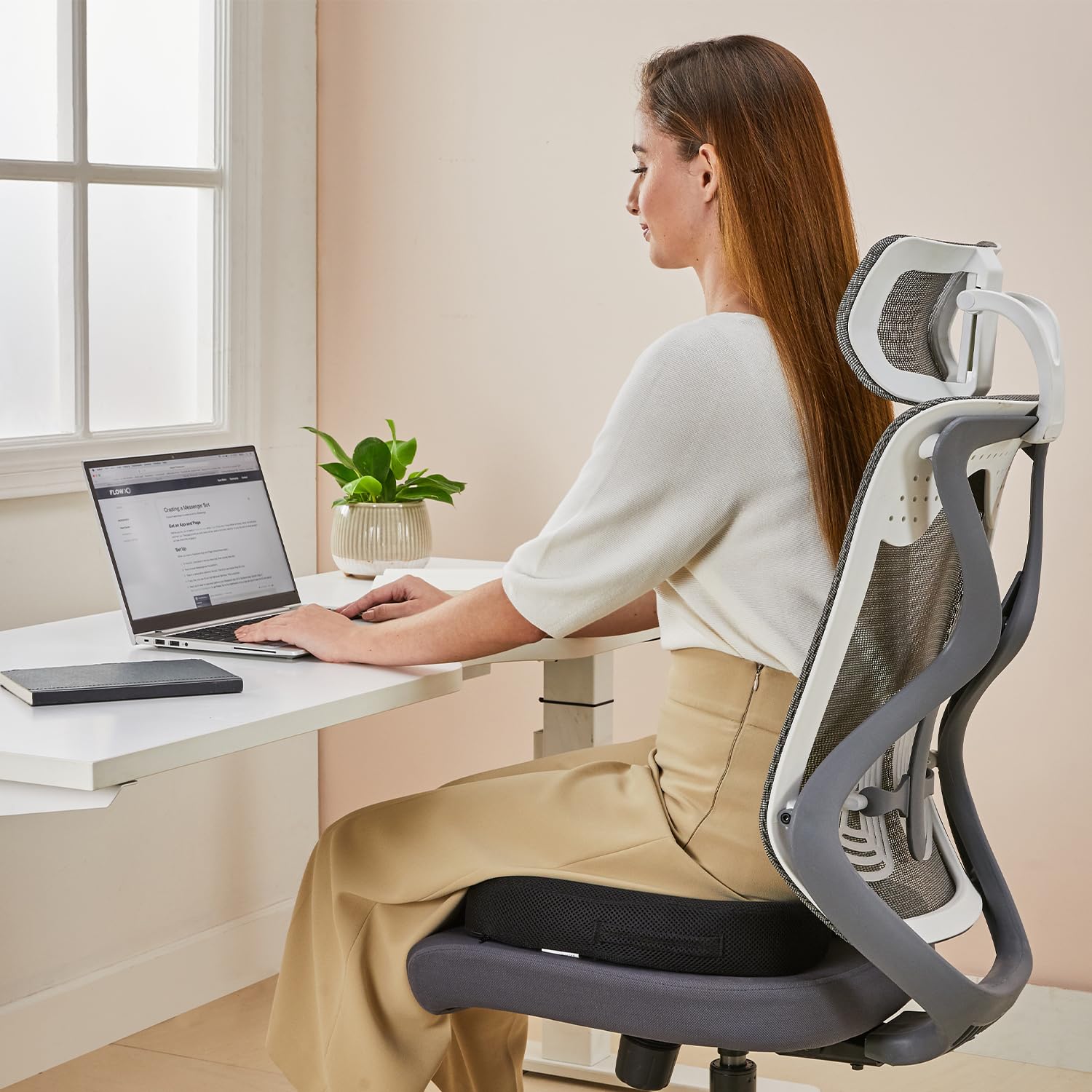 Coccyx Orthopedic Seat Cushion for Relief from Sciatica and Hip Pain ...