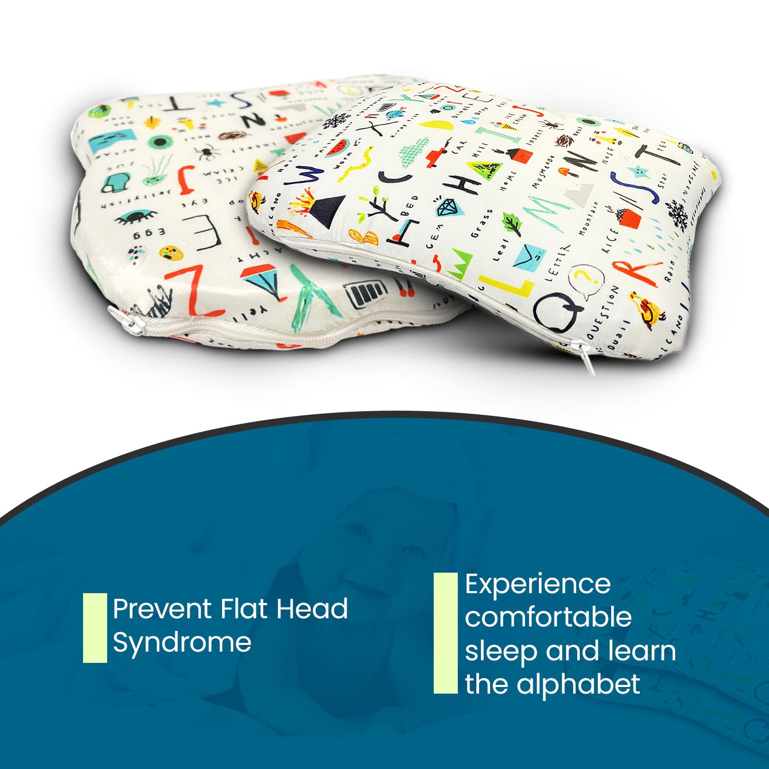 Sleepsia Kids Alpha Pillow (Combo) – Sleepsia India Pvt Ltd